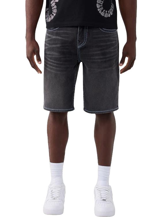 TRUE RELIGION BRAND JEANS Bobby Flap Big T Denim Shorts